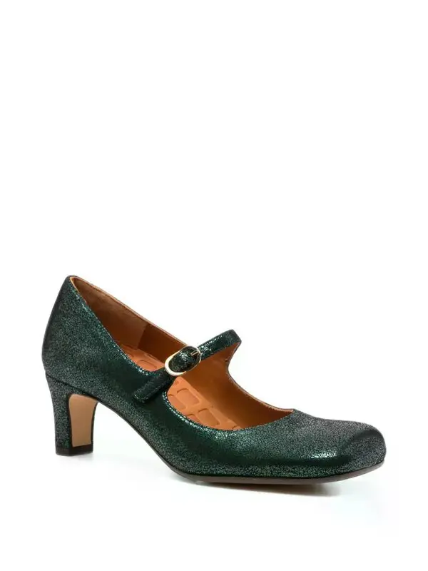 Chie Mihara Samai Metallic Pumps - Green