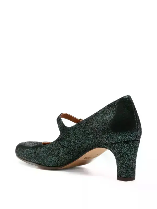 Chie Mihara Samai Metallic Pumps - Green