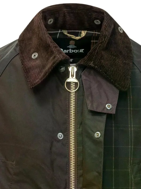 Barbour Patchwork Corduroy-collar Jacket