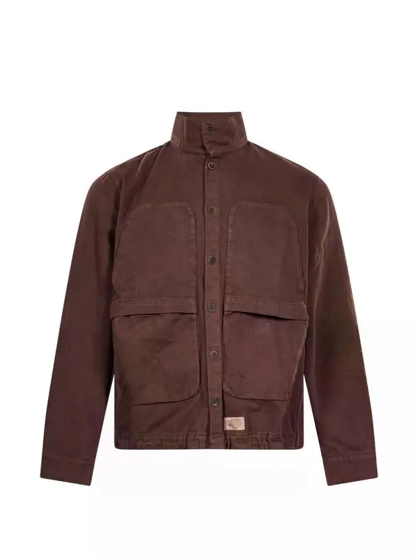 RANRA Button-up Funnel-neck Coat