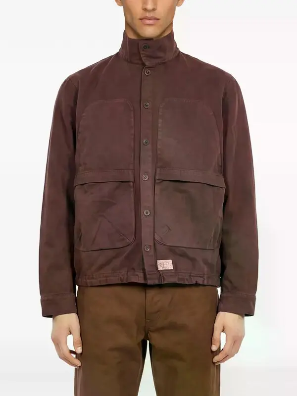 RANRA Button-up Funnel-neck Coat