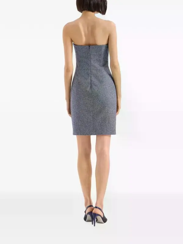 GENNY Crystal-embellished Strapless Mini Dress
