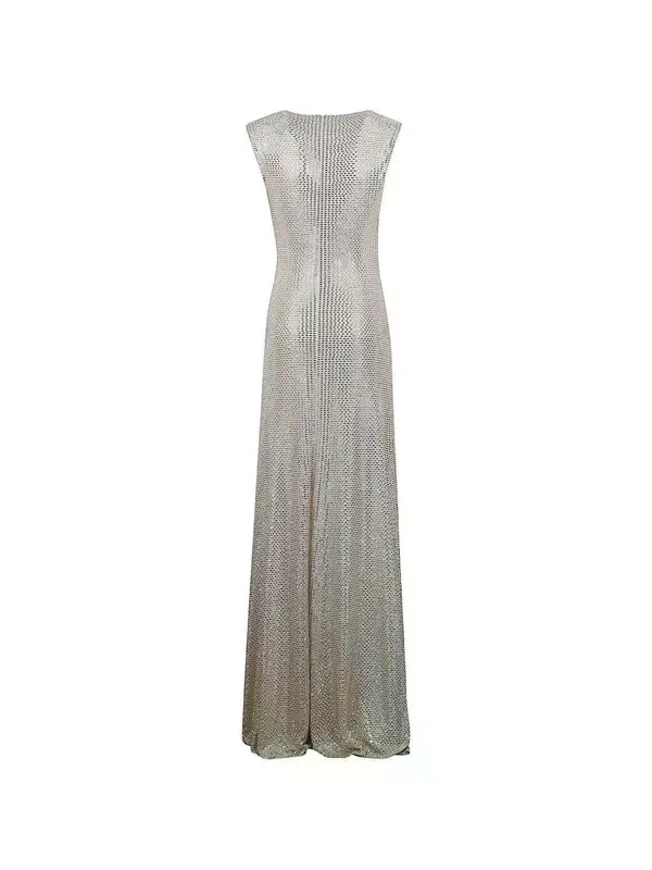 Roland Mouret Crystal-embellished Ruched Maxi Dress
