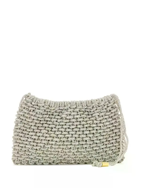 HIBOURAMA Penelope Crystal-embellished Shoulder Bag - Silver