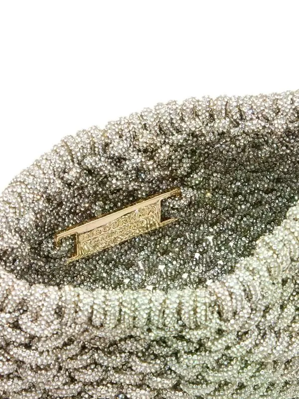 HIBOURAMA Penelope Crystal-embellished Shoulder Bag - Silver