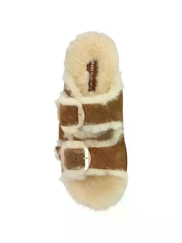 EMU AUSTRALIA Cabello Shearling-trim Platform Sandals
