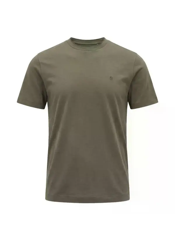 BOSS Logo-embroidered T-shirt - Green