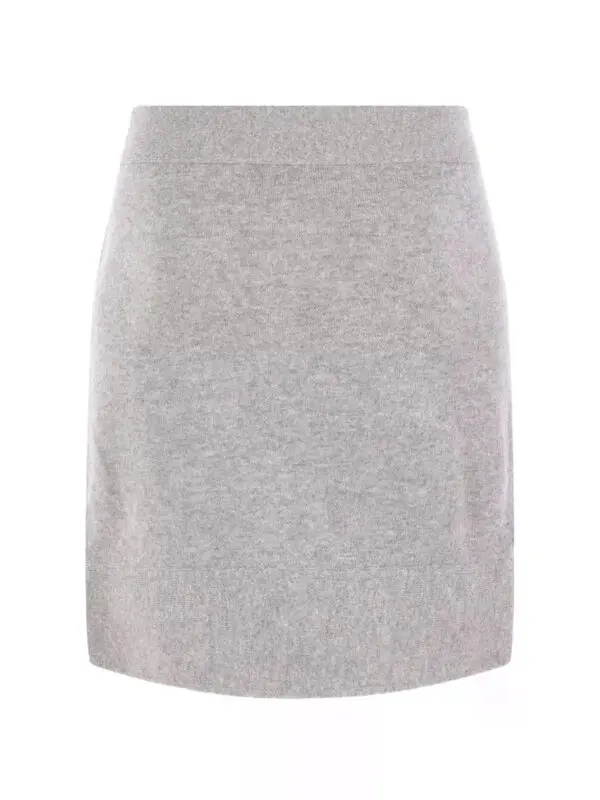 TOTEME Buttoned Cashmere Skirt Melange - Grey