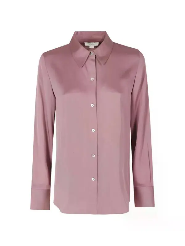 Vince Slim-fit Silk Shirt - Pink