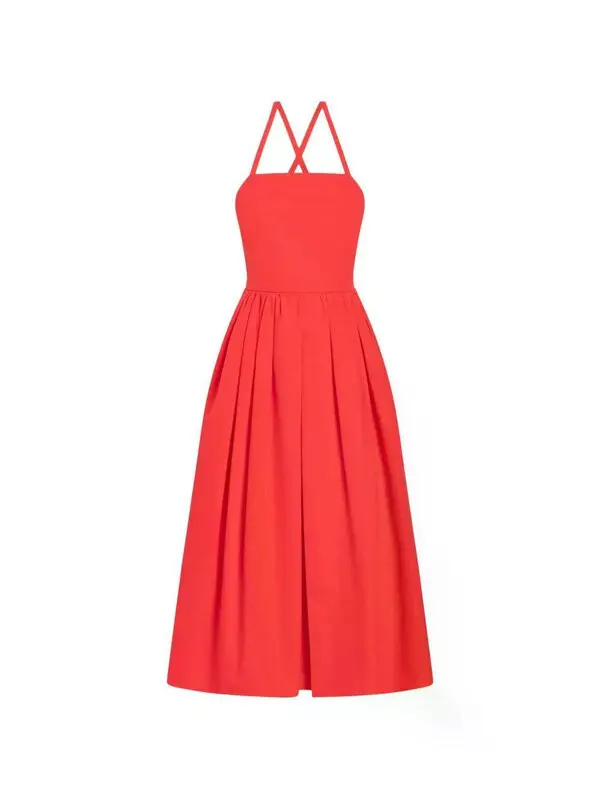 Dolce & Gabbana Short Dress In Cotton - Orange