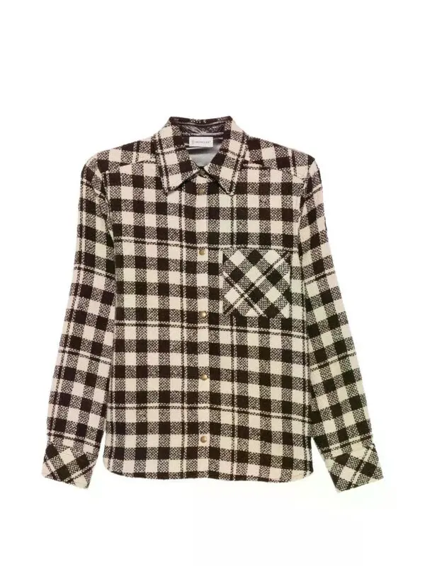 Moncler Check-print Chest-pocket Shirt