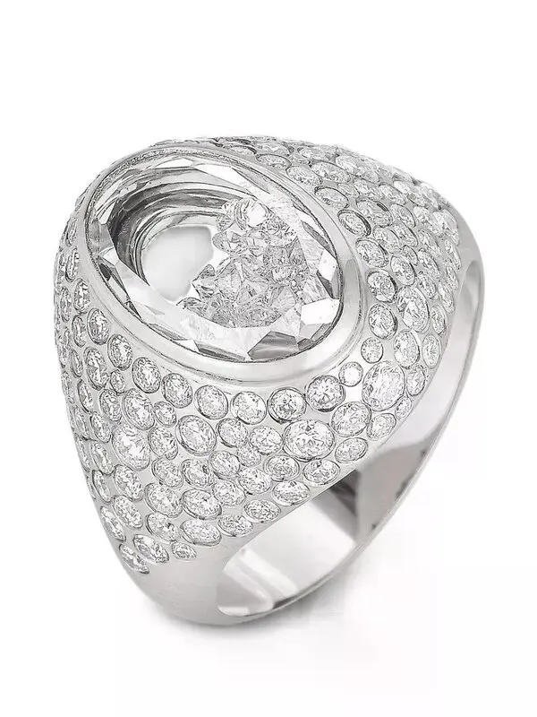 Moritz Glik Dedinho Gala Diamond Ring - Silver