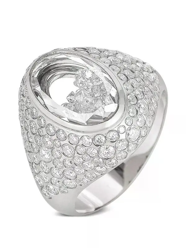 Moritz Glik Dedinho Gala Diamond Ring - Silver