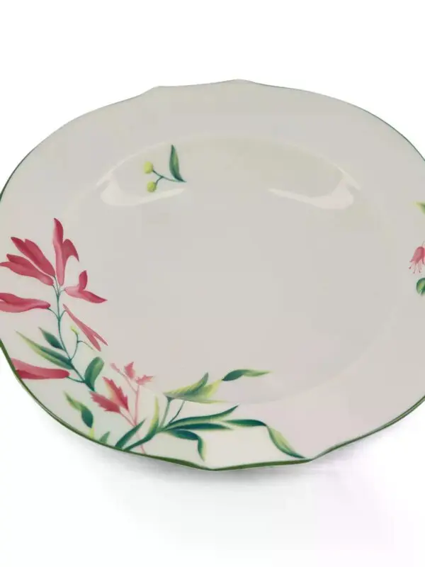 GINORI 1735 Flower-print Soup Plate