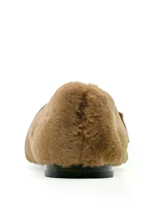 LOTTUSSE Randa Shearling Ballet Flats