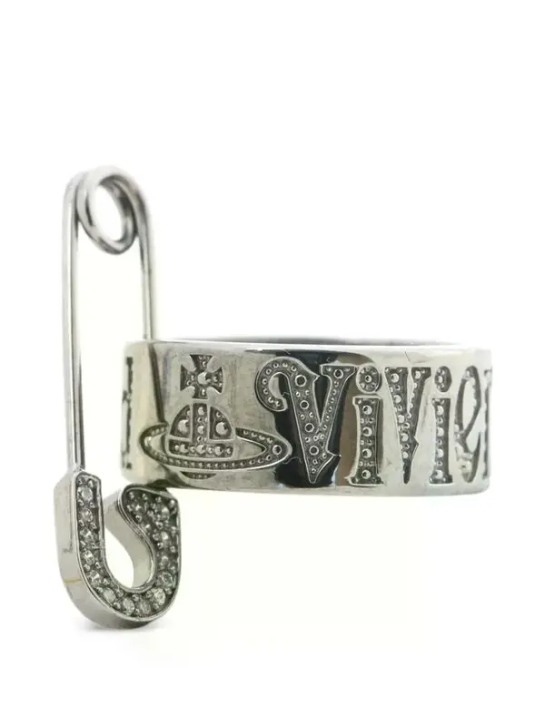 VIVIENNE WESTWOOD Vernon Safety-pin Ring - Silver