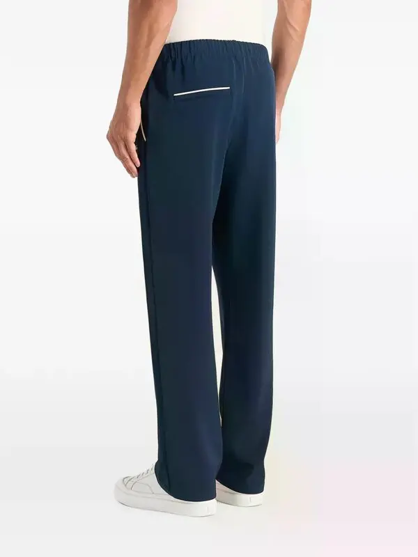 Manière De Voir Signature Piped Track Pants Dark Navy