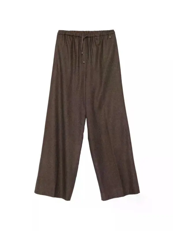 Herno Marl-effect Wide-leg Trousers