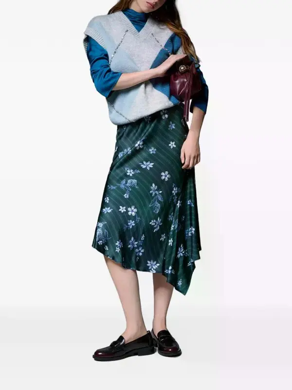 Liu Jo Argyle Vest With Jewel Embroidery