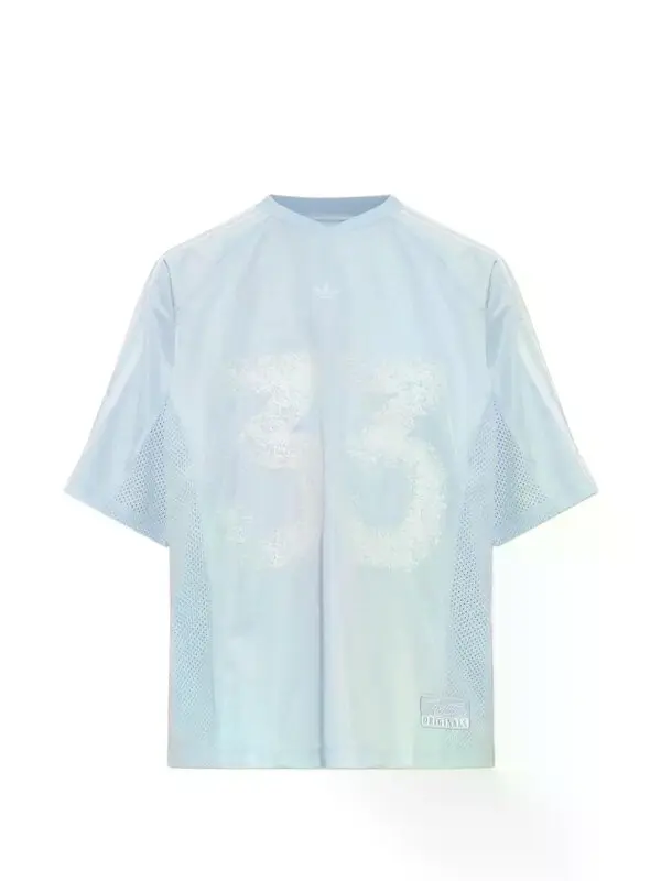 Adidas Logo-print Mesh-panel T-shirt
