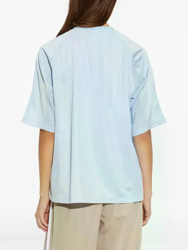 Adidas Logo-print Mesh-panel T-shirt