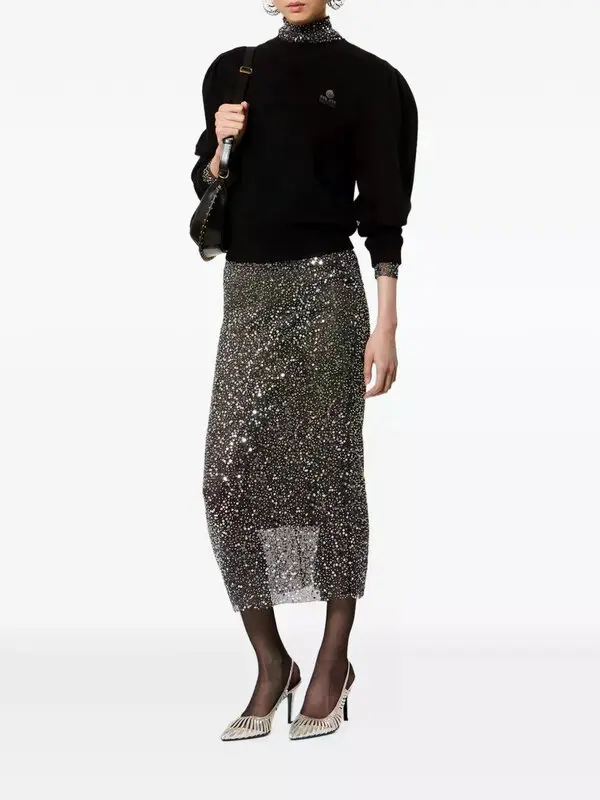 MARANT ETOILE Nejany Sequin-embellished Midi Skirt