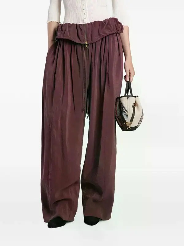 Chloé Paperbag-waist Palazzo Pants