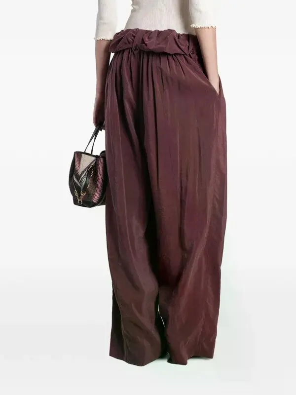 Chloé Paperbag-waist Palazzo Pants