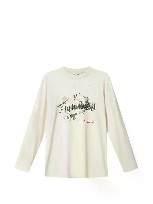 MARANT ETOILE Martine Long-sleeve T-shirt - Neutrals