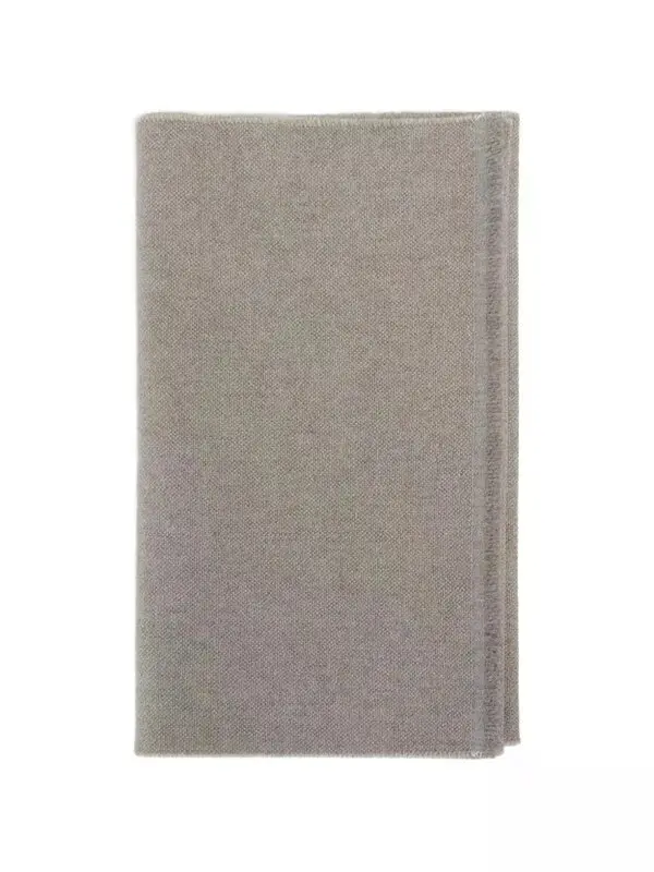 FAY Logo-patch Frayed Scarf