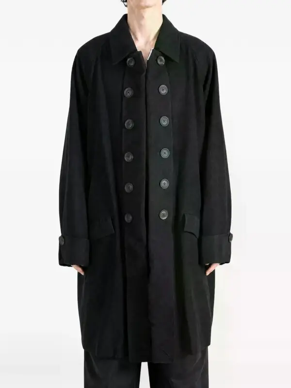 Yohji Yamamoto Double-breasted Raglan-sleeve Jacket