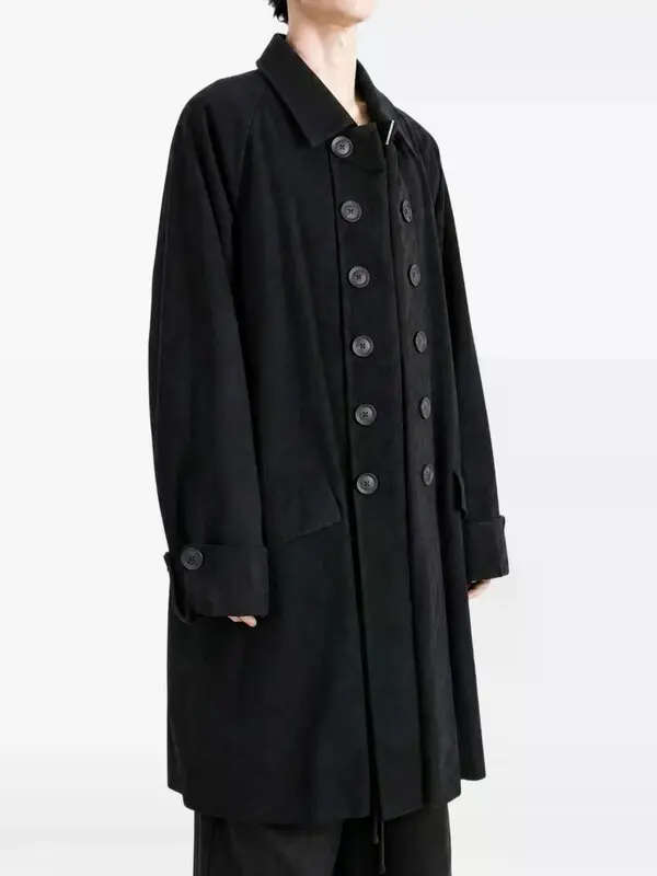 Yohji Yamamoto Double-breasted Raglan-sleeve Jacket