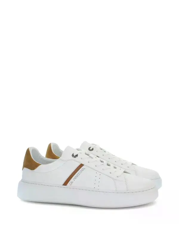 LA MARTINA Logo-print Leather Sneakers