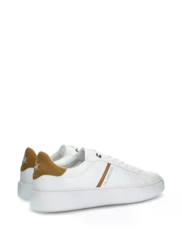 LA MARTINA Logo-print Leather Sneakers