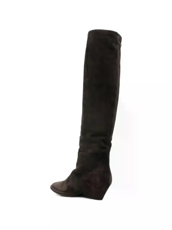 DEL CARLO Sonia Pointed-toe Suede Boots