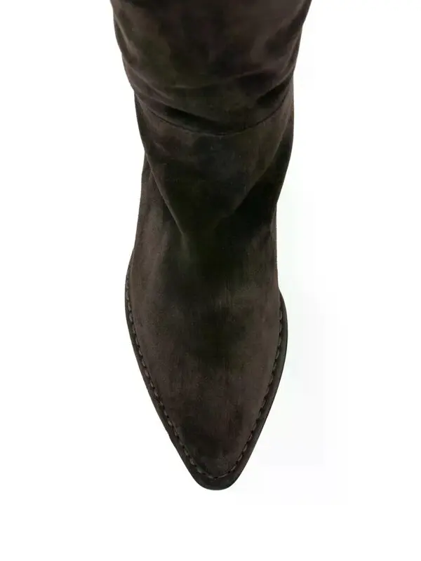 DEL CARLO Sonia Pointed-toe Suede Boots