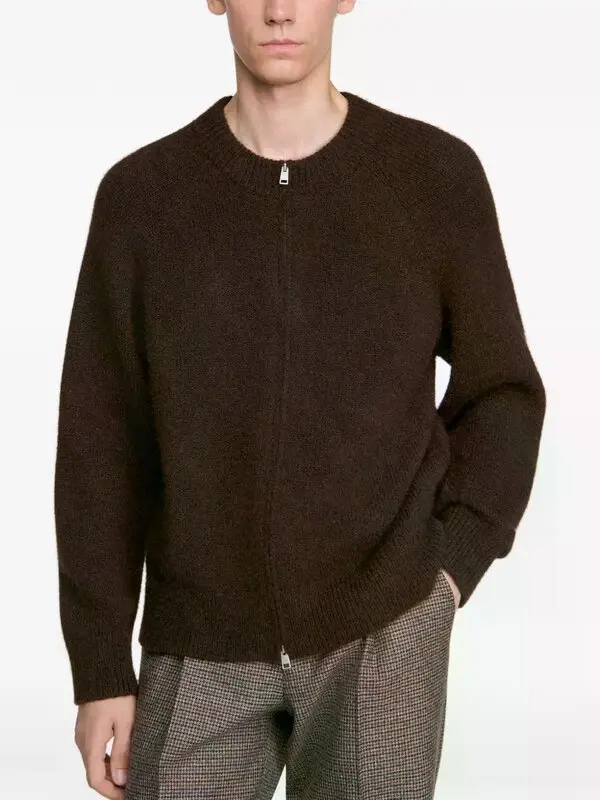 Sandro Zip-up Bomber Cardigan