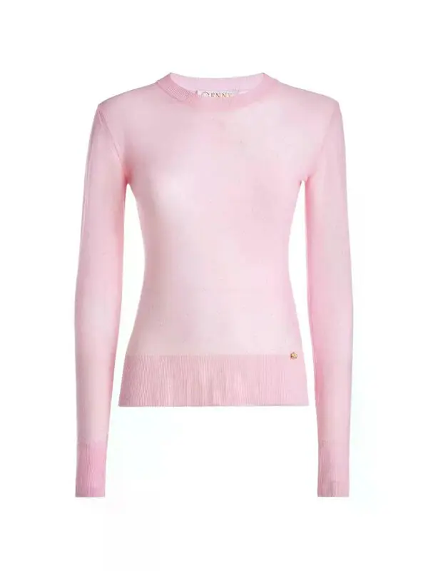 GENNY Fine-knit Long-sleeve Top