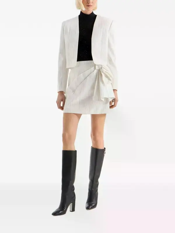 GENNY Sequin-embellished High-neck Top