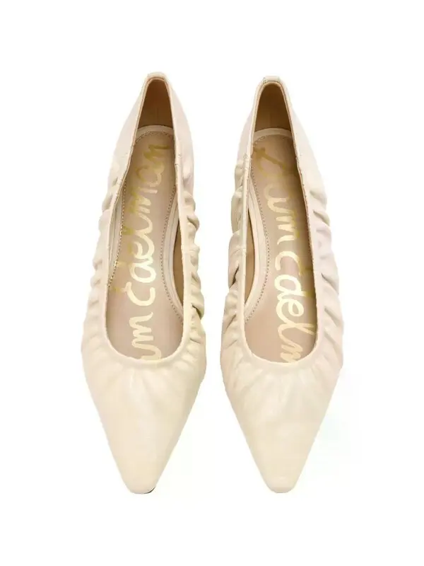 Sam Edelman Essex Ruched Leather Ballet Flats