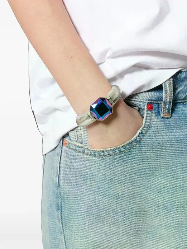 Isabel Marant Étoile Luce Crystal-embellished Cuff Bracelet - Silver