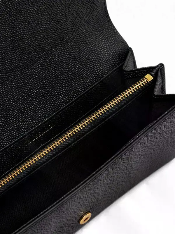 TRUSSARDI Cameo Continental Grained-effect Logo-plaque Wallet