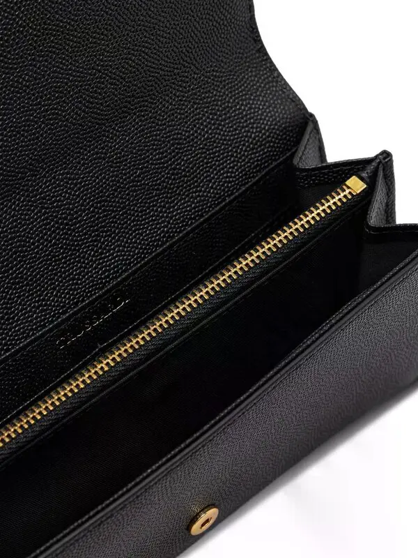 TRUSSARDI Cameo Continental Grained-effect Logo-plaque Wallet