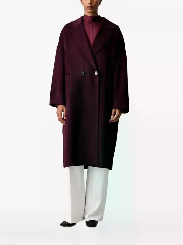 VICOLO Double-breasted Notched-lapels Coat