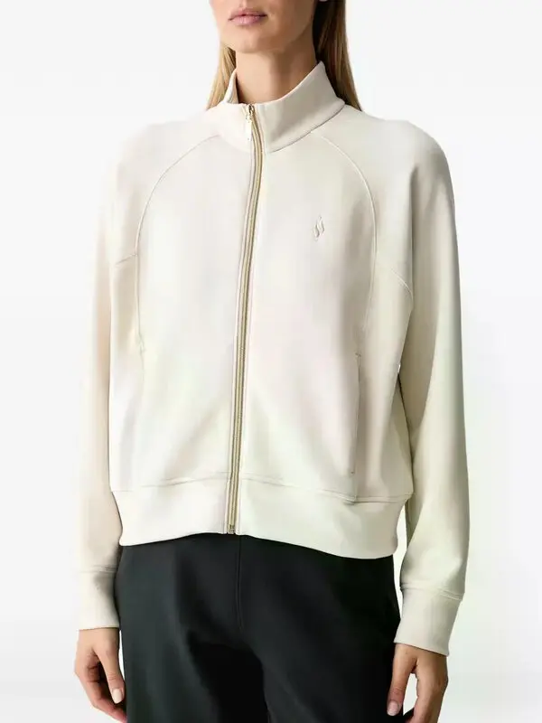 Sketchers Luxe Zip-up Raglan-sleeve Sweater