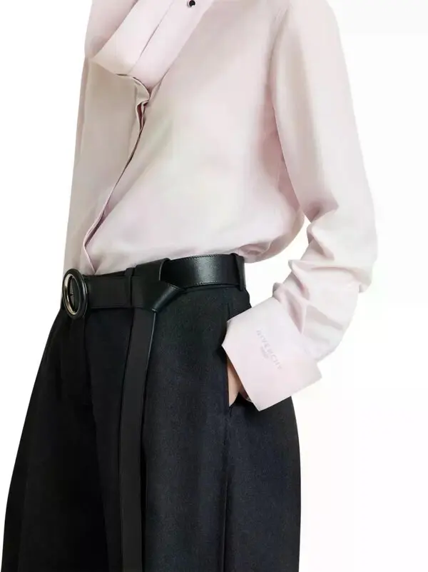 Givenchy Shirt In Silk With Deconstructed Collar