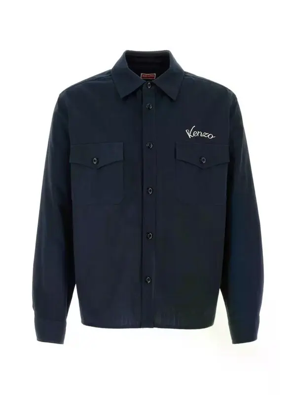 Kenzo Varsity Logo-embroidered Shirt