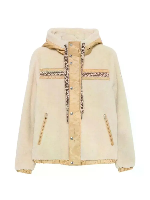 Moncler Hooded Cardigan - Neutrals