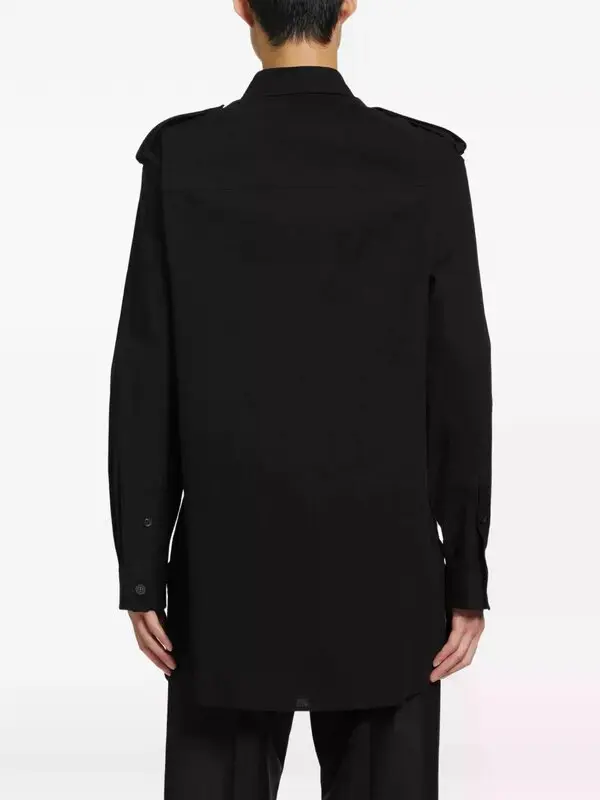 Yohji Yamamoto Epaulette Collar-tab Shirt