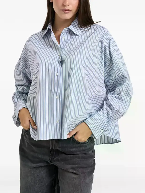 Max Mara Striped Chest-pocket Shirt